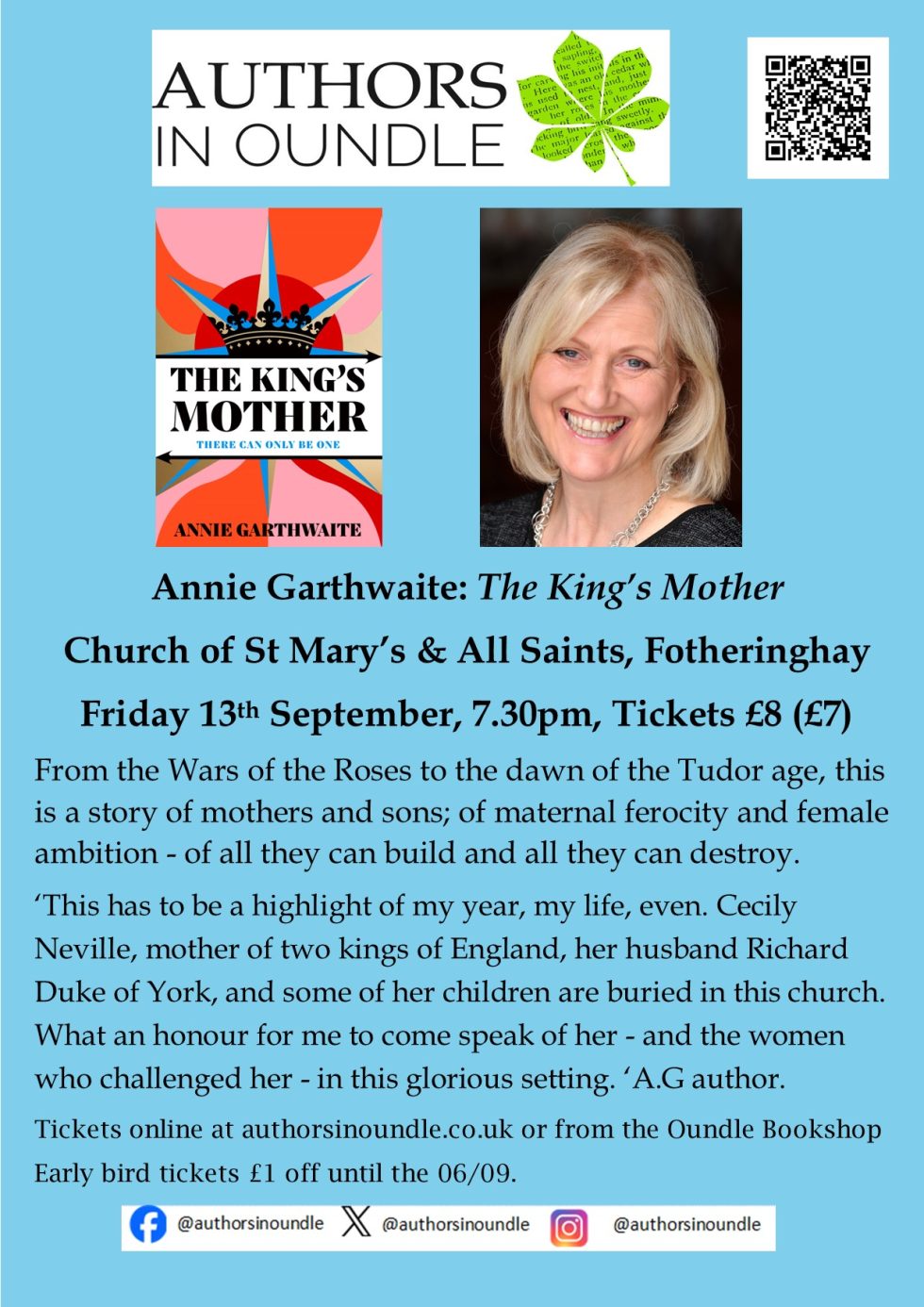 Annie Gaithwaite: The King’s Mother | Creative Oundle